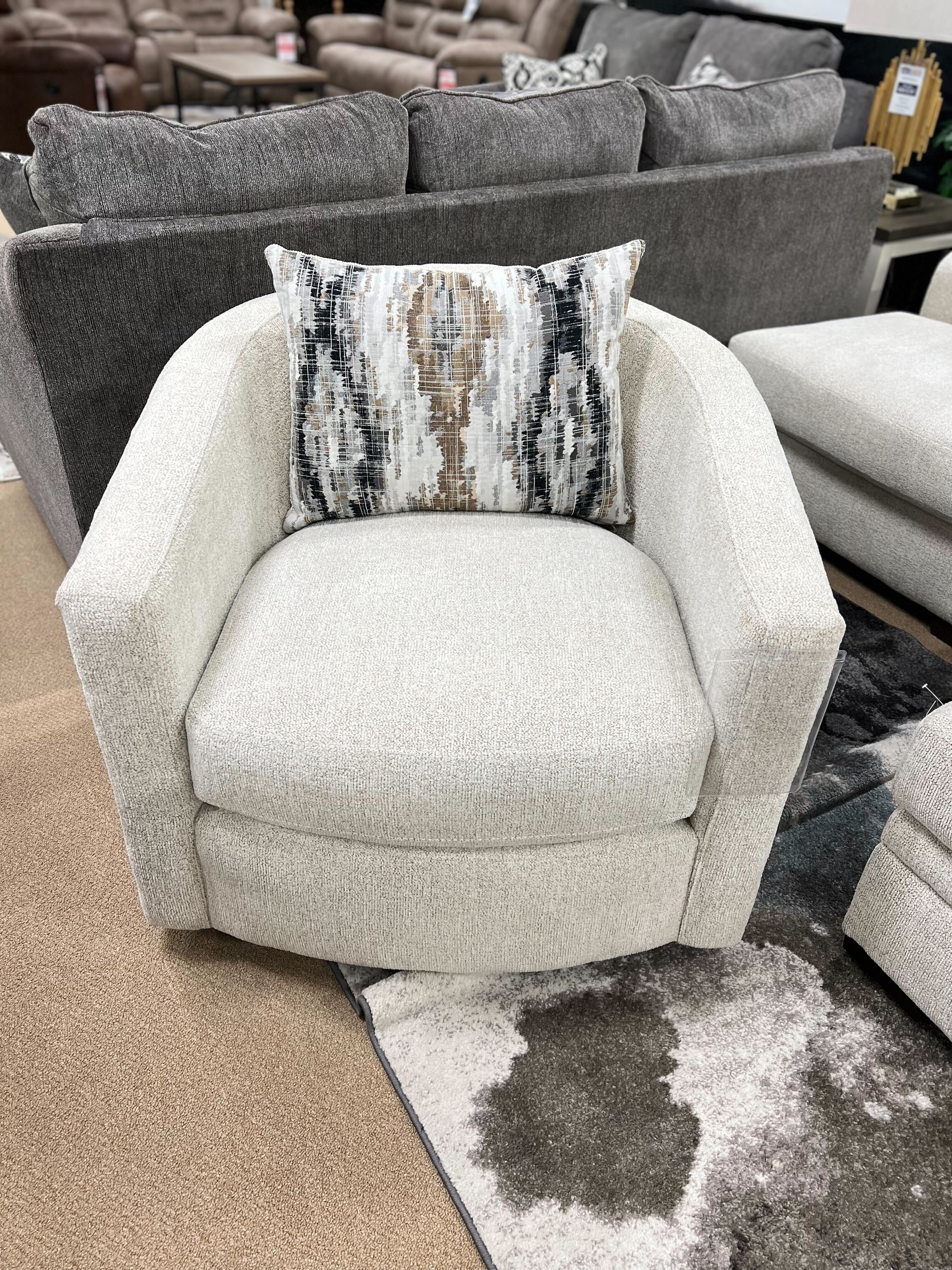 Milan Sand Swivel Chair – WCC Furniture & Mattress Center