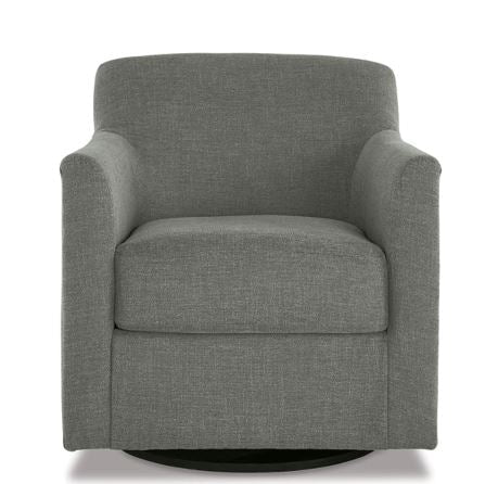 Bradney Smoke Swivel Accent Chair – WCC Furniture & Mattress Center