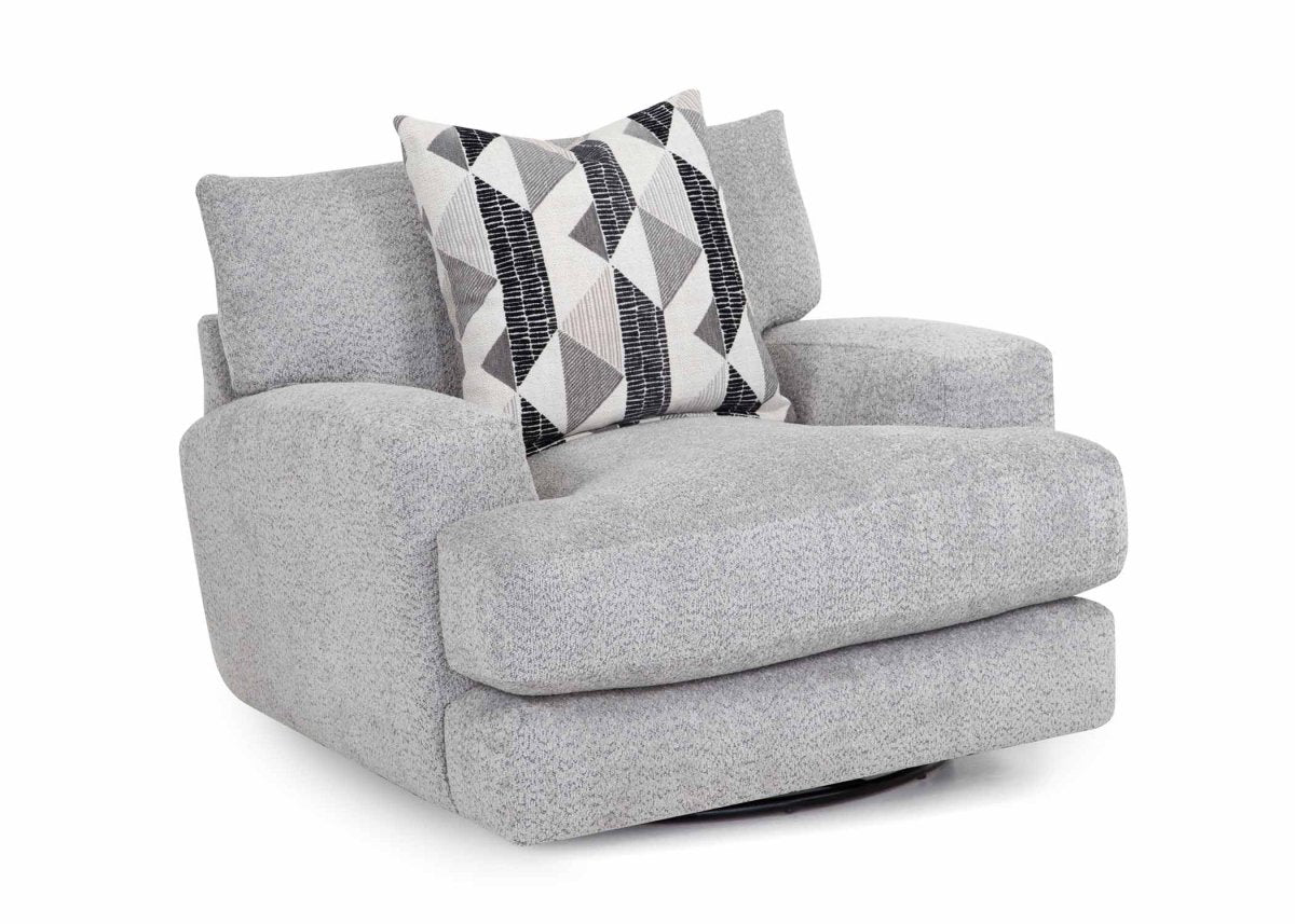 Galaxy Cozy Dove Swivel Chair – WCC Furniture & Mattress Center
