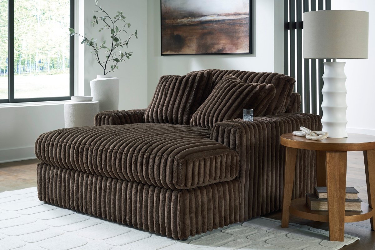 Midnight Madness Chocolate Oversized Chaise Chair – WCC Furniture ...