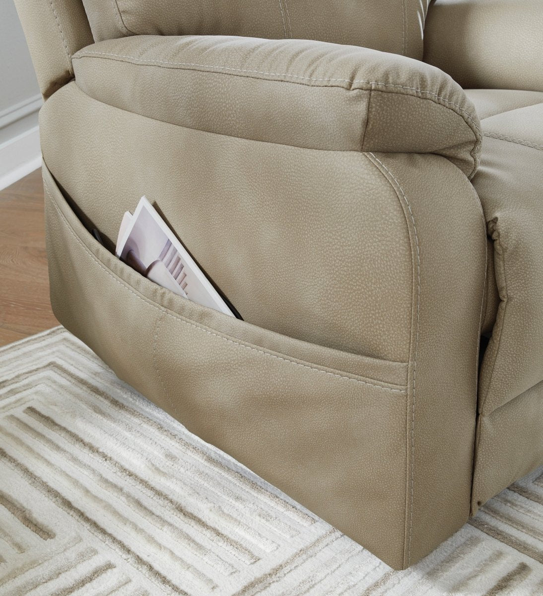 Next-Gen Durapella Sand Power Lift Recliner – WCC Furniture & Mattress ...