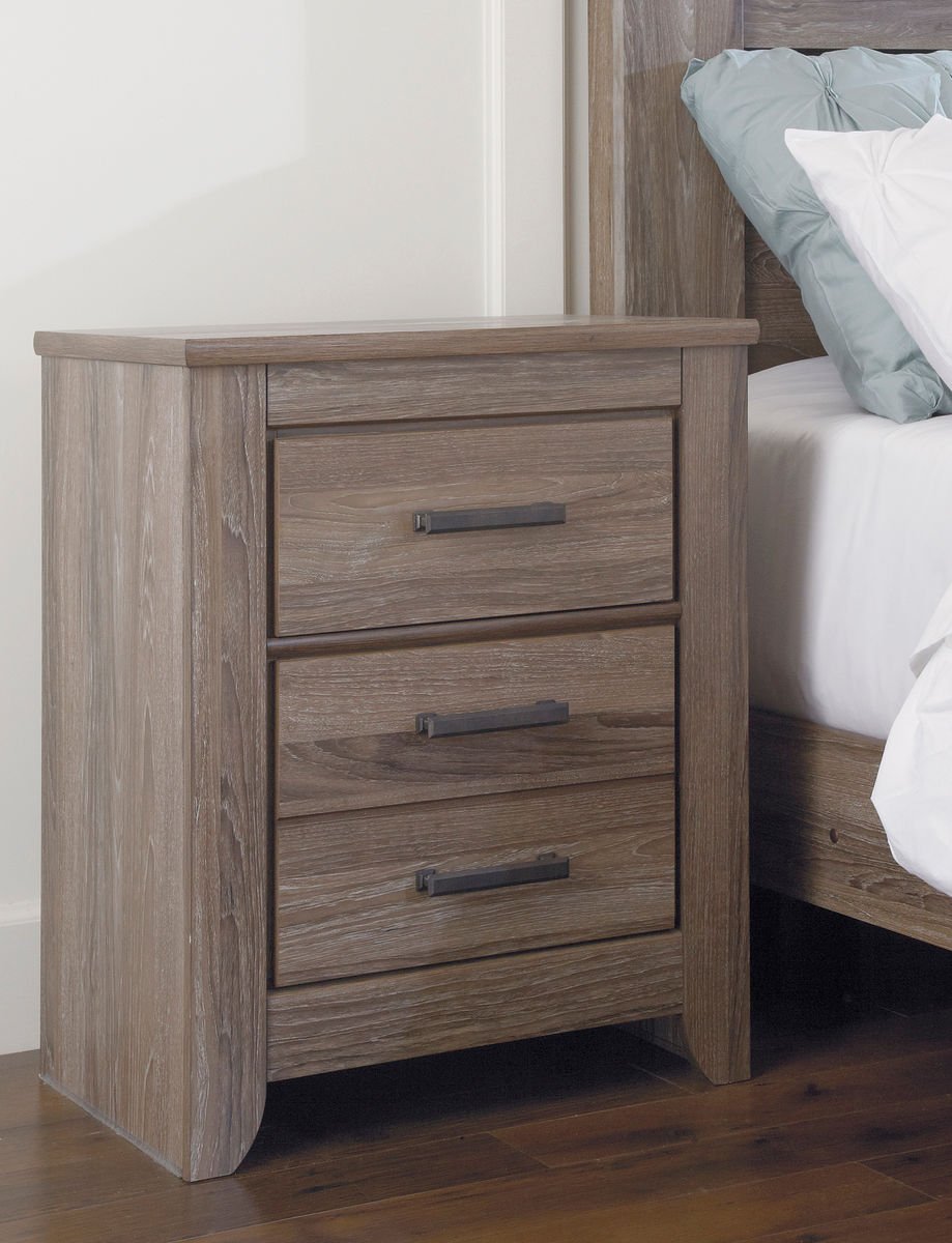 Zelen Warm Gray Two Drawer Night Stand – WCC Furniture & Mattress Center